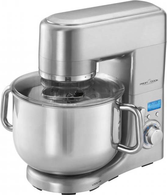ProfiCook Stand mixer PC KM 1096 1500 W 10 L zilver - Blenderskopen.be